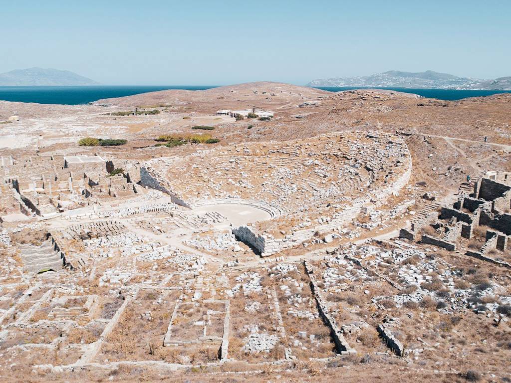 Mykonos Cruise to Delos, Rhenia Island, Morning (Catamaran Lagoon 38)