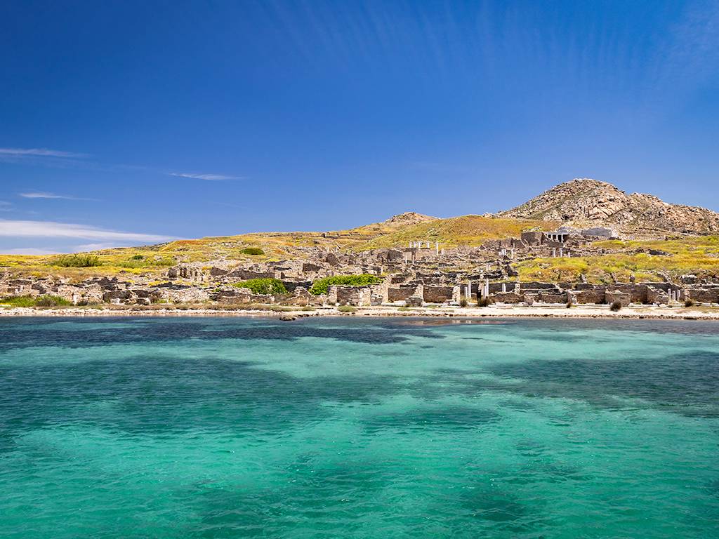 Mykonos Cruise to Delos, Rhenia Island, Morning (Catamaran Lagoon 38)
